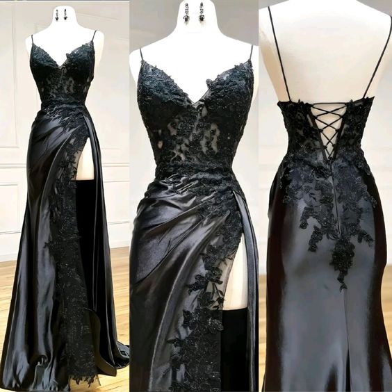 Black dress prom dresses, long evening dresses,party dresses, formal dress fg3503 – Kovadress